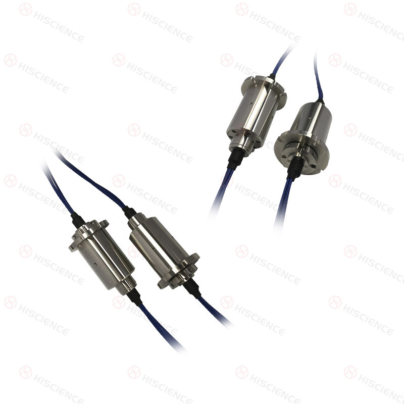 2 - 4 Circuits Optical Slipring , Single Mode Fiber Optic Rotary Joints