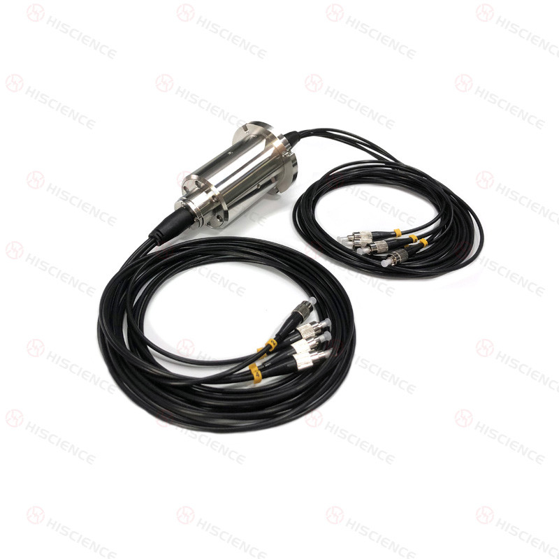 2 - 4 Circuits Optical Slipring , Single Mode Fiber Optic Rotary Joints