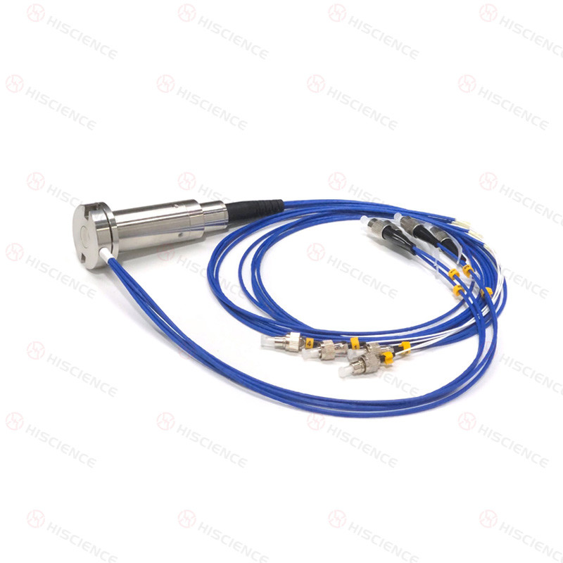 Hiscience Custom Fiber Optic Slip Rings Multi Circuits Fiber Rotary Joint