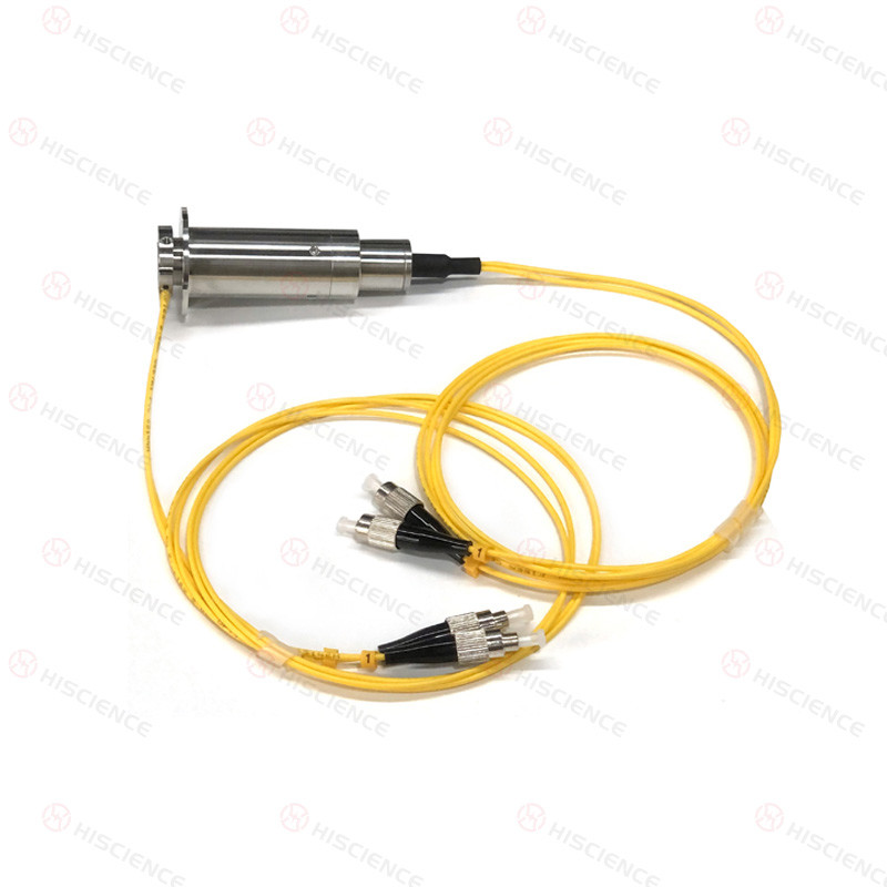 Hiscience Custom Fiber Optic Slip Rings Multi Circuits Fiber Rotary Joint