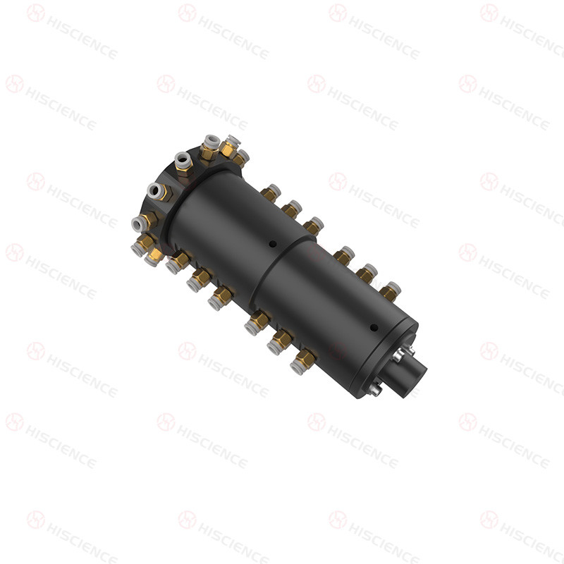 Compact Rotary Union 6 Passages 12 Circuits 2A High Pressure Rotary Joint