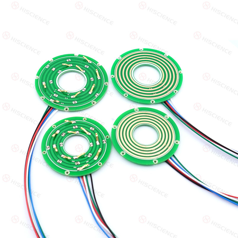 High Frequency Pancake Slip Rings Lead Length Customized For Automotive ...