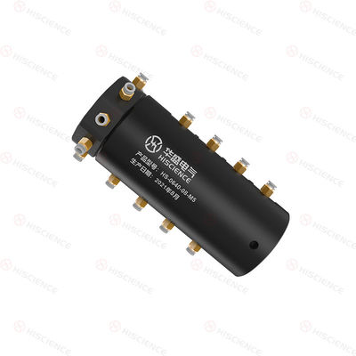 Compact Hydraulic Pneumatic Rotary Joints 12 Circuits M5 Ports